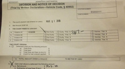 How to fight traffic tickets in California using Trial By Declaration