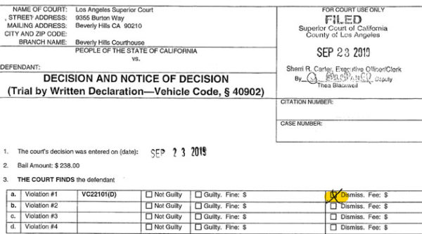 How to fight traffic tickets in California using Trial By Declaration